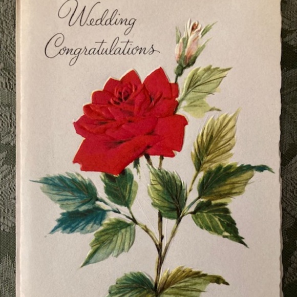 Vintage | Party Supplies | Vintage Wedding Card | Poshmark